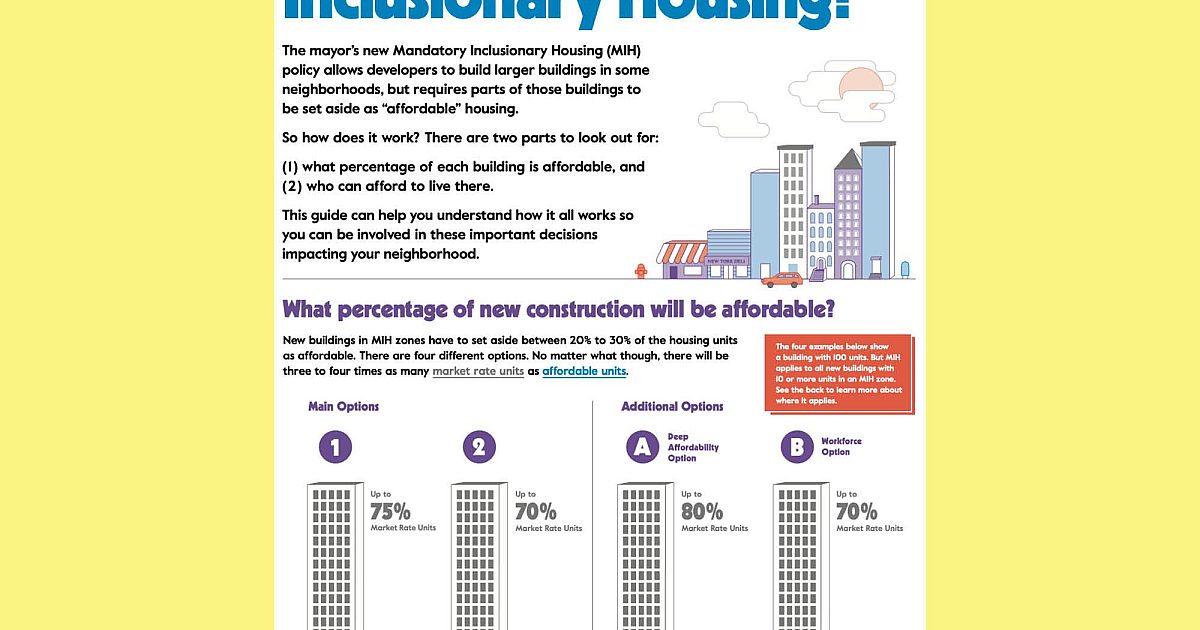 CUP | What is Mandatory Inclusionary Housing?